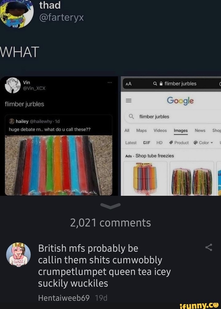 Thad @farteryx WHAT Vin aA @ flimber jurbles flimber jurbles Google ...