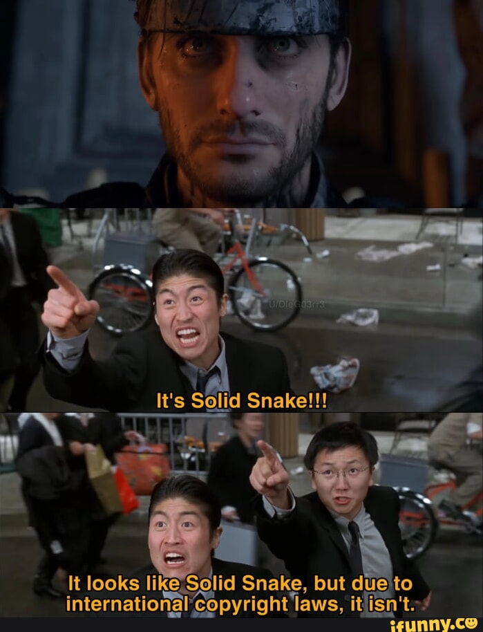 It's Solid Snake!!! It looks like'Solid Snake, but international ...