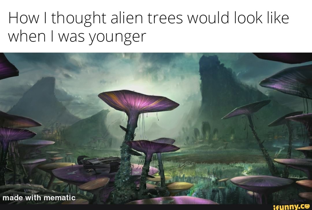 How I thought alien trees would look like when I was younger made with ...