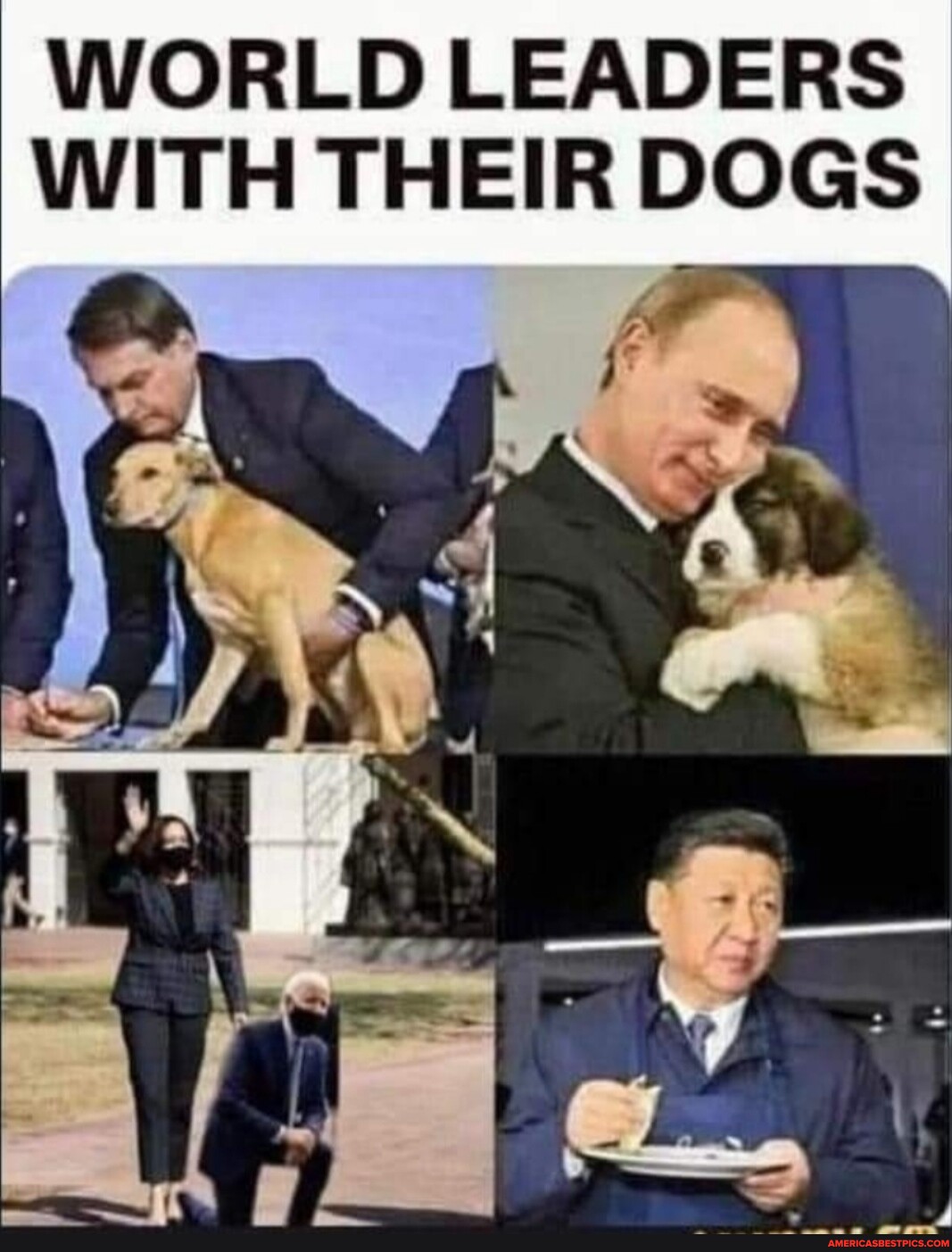 WORLD LEADERS WITH THEIR DOGS - America’s best pics and videos