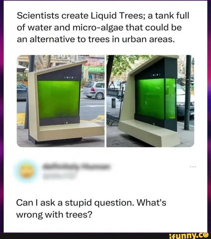 Scientists create Liquid Trees; a tank full of water and micro-algae ...