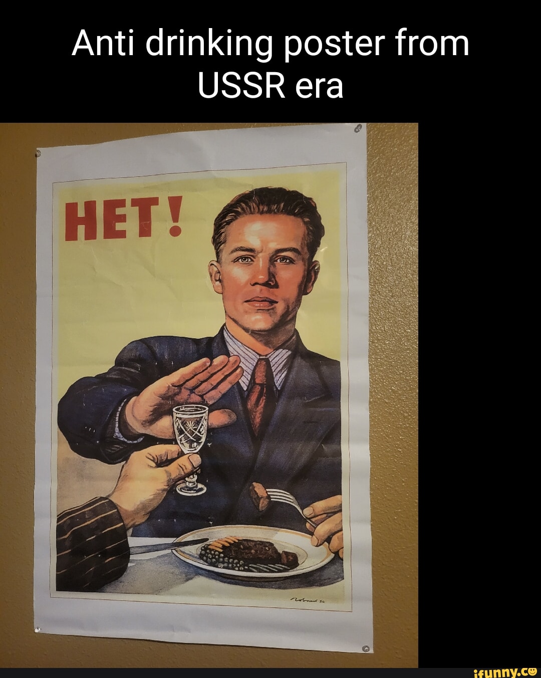 Anti drinking poster from USSR era - iFunny