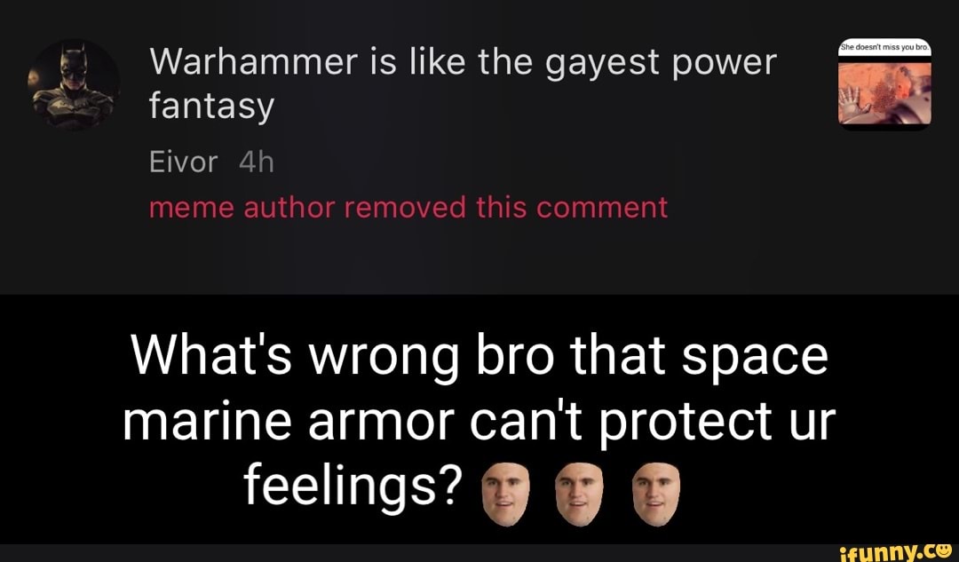 Warhammer is like the gayest power fantasy Eivor meme author removed ...