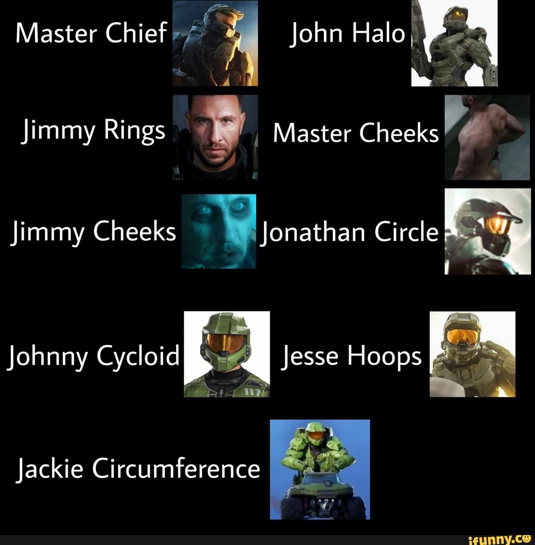 Master Chief John Halo, he Jimmy Rings Master Cheeks Jimmy Cheeks ...
