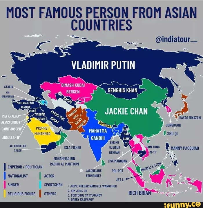 MOST FAMOUS PERSON FROM ASIAN COUNTRIES @indiatour__ STALIN DIMASH ...