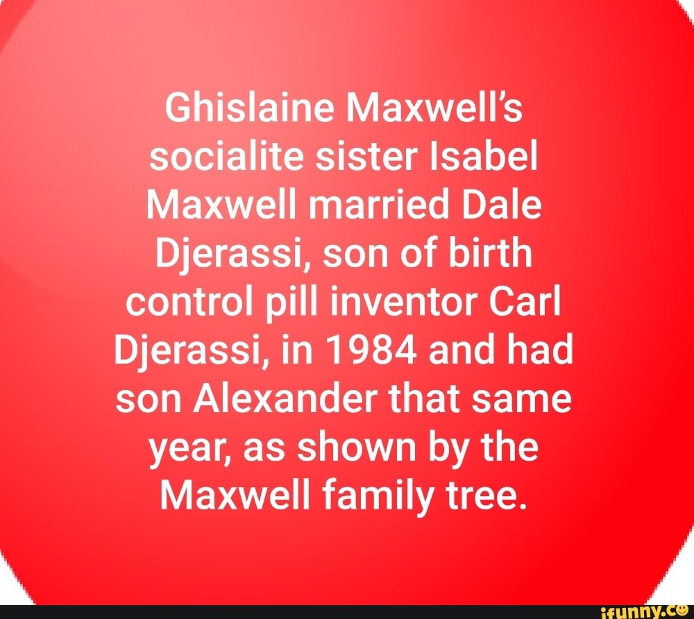 Ghislaine Maxwell's socialite sister Isabel Maxwell married Dale ...