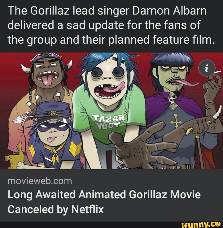 The Gorillaz lead singer Damon Albarn delivered a sad update for the ...