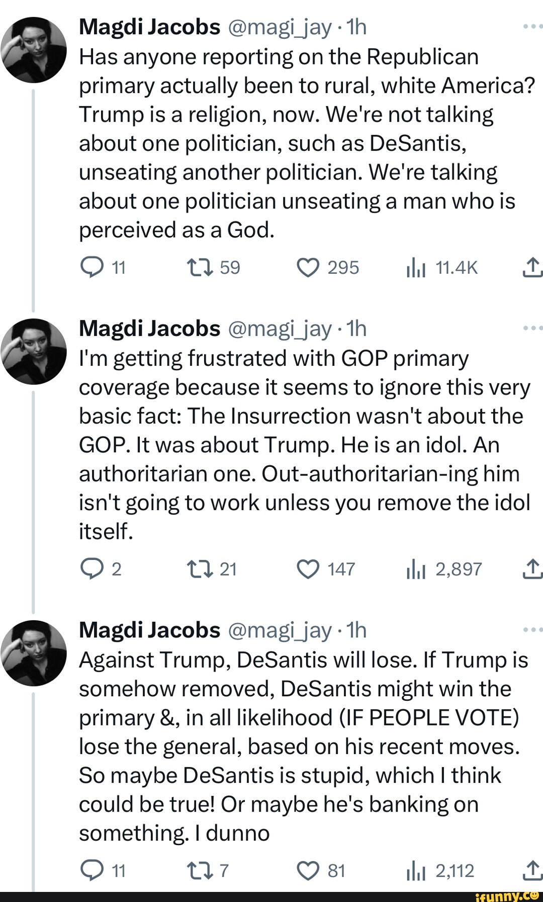Magdi Jacobs @magi_jay - th Has anyone reporting on the Republican ...