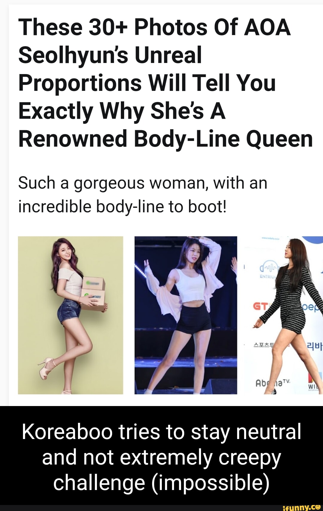 These 30+ Photos Of AOA Seolhyun's Unreal Proportions Will Tell You ...
