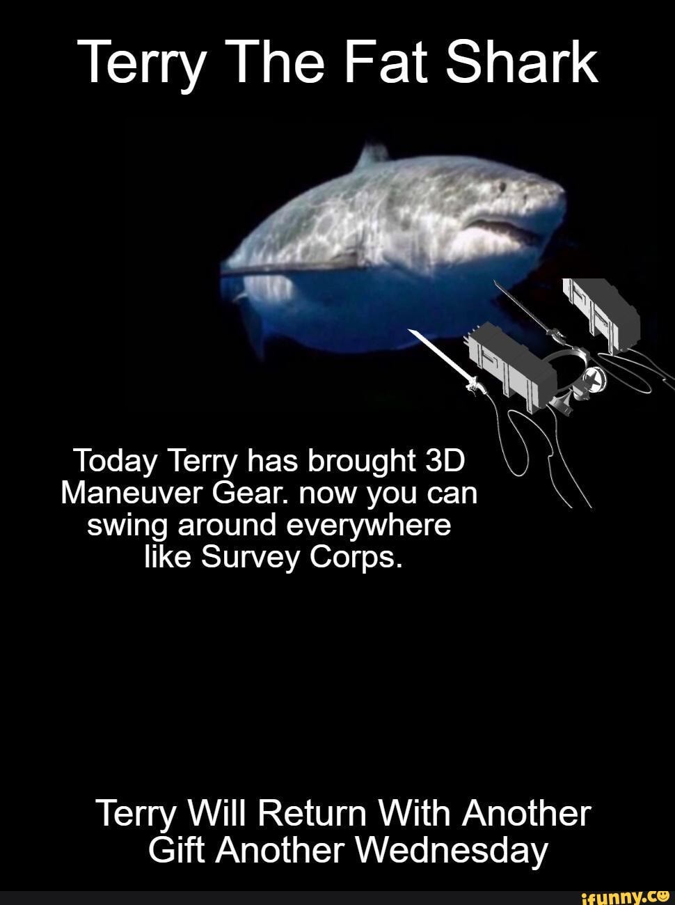 Terry’s Wednesday Gift! - Terry The Fat Shark Today Terry has brought ...