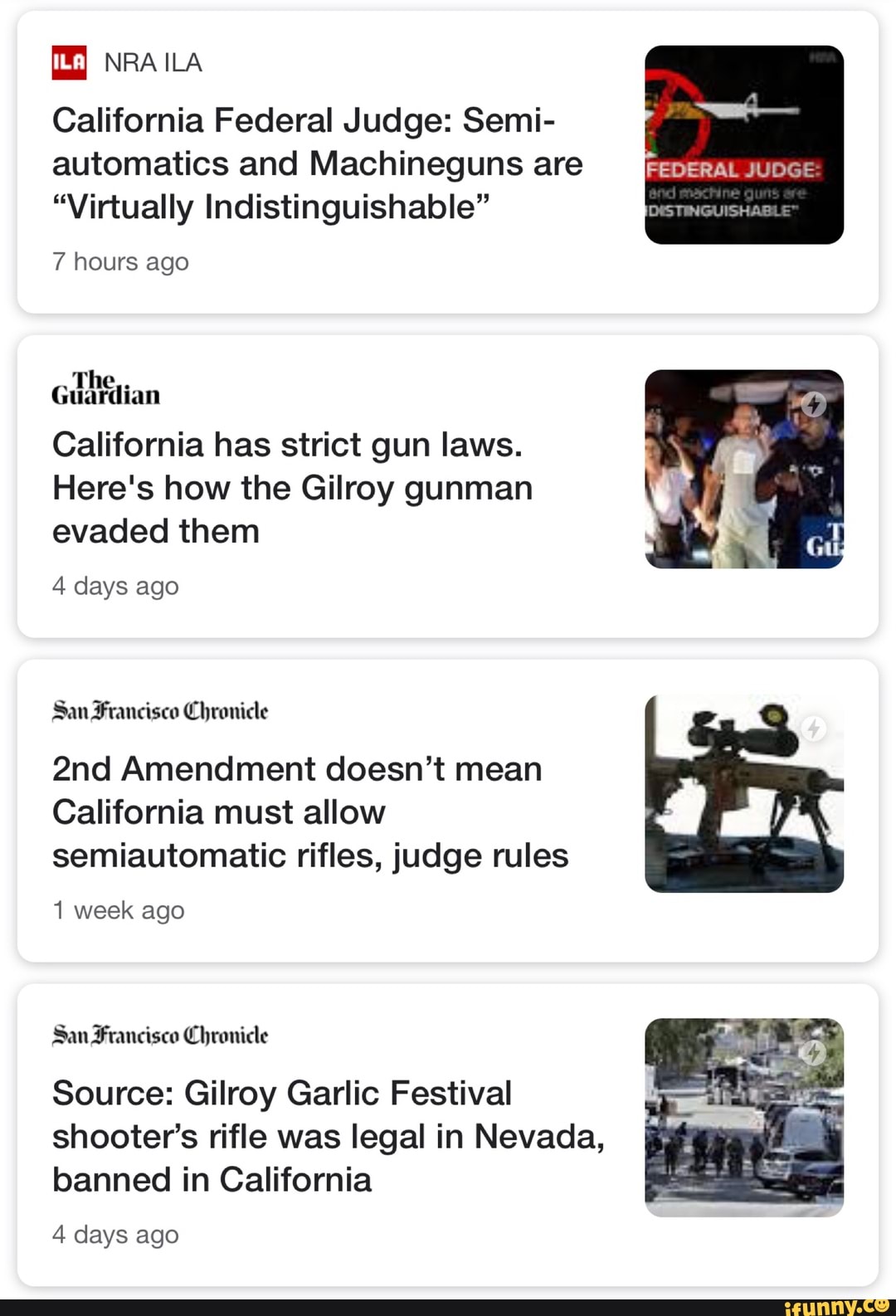 M NRAILA California Federal Judge: Semi- automatics and Machineguns are ...
