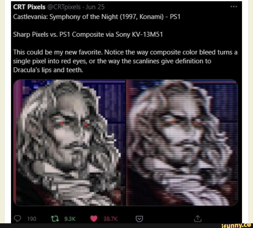 Pixel Perfect - CRT Pixels @CRipixels Castlevania: Symphony of the ...