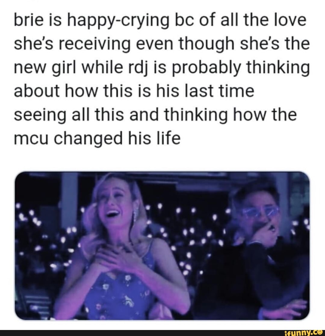 Brie is happy-crying bc of all the love she's receiving even though she ...