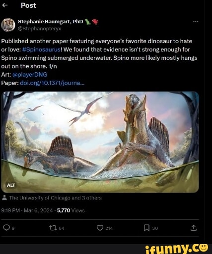 Spinosaurus memes. Best Collection of funny Spinosaurus pictures on iFunny