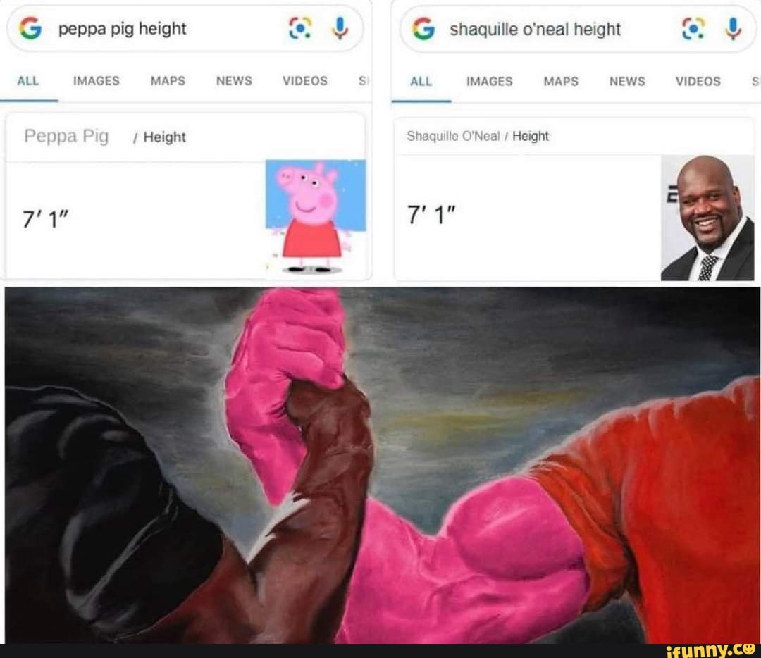 Peppa pig height shaquille height ALL IMAGES MAPS NEWS VIDEOS ALL ...