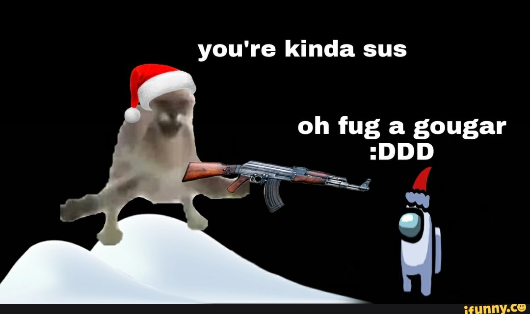 You're kinda sus oh fug a gougar :DDD - iFunny