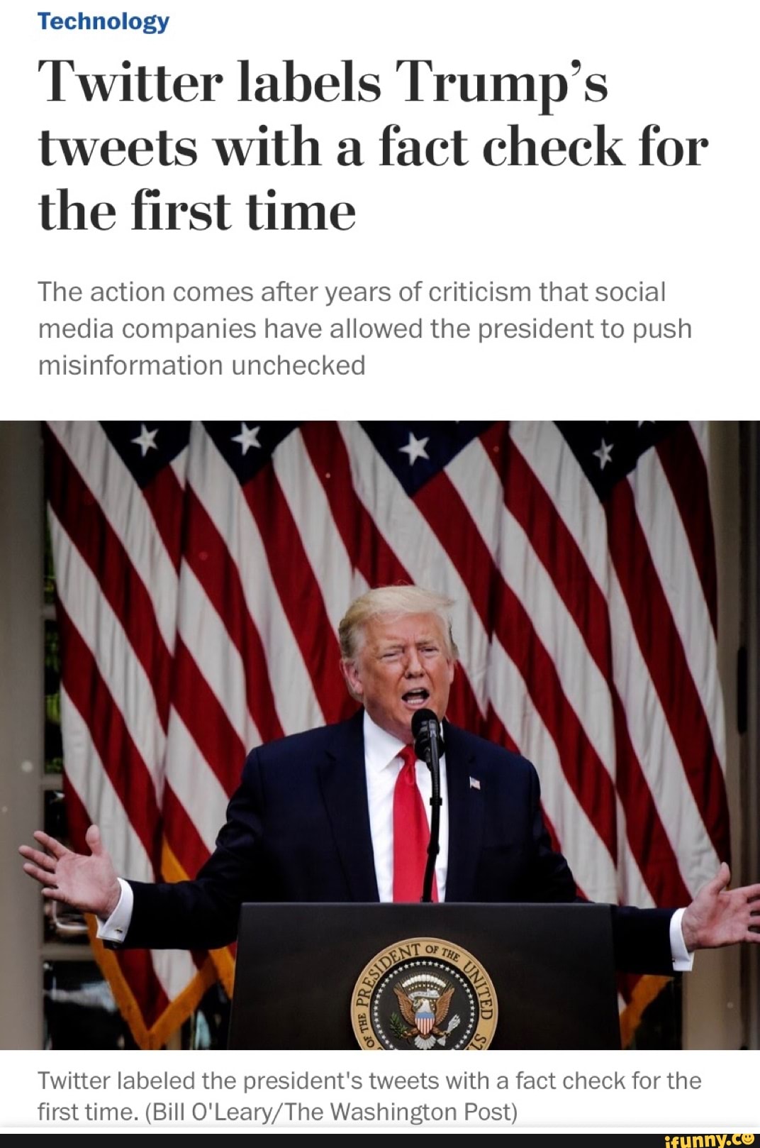 Twitter labels Trump's tweets with a fact check for the first time The ...