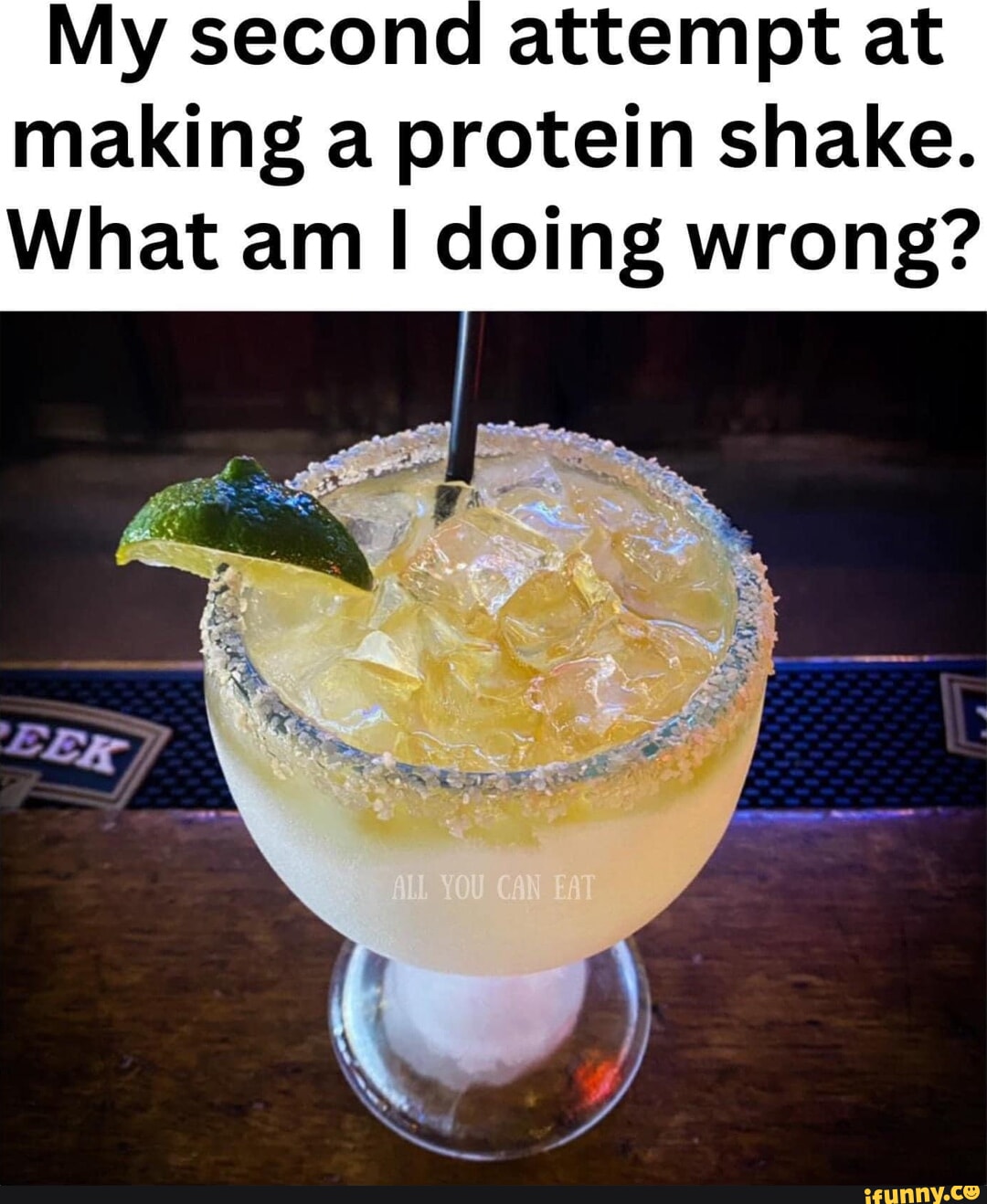 My second attempt at making a protein shake. What am I doing wrong ...