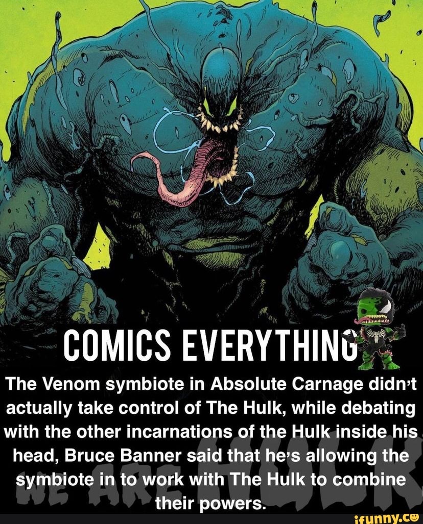 COMICS EVERYTHING The Venom symbiote in Absolute Carnage didn't ...