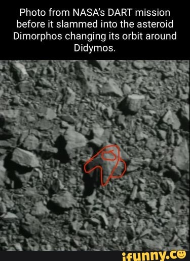 Photo from NASA's DART mission before it slammed into the asteroid ...