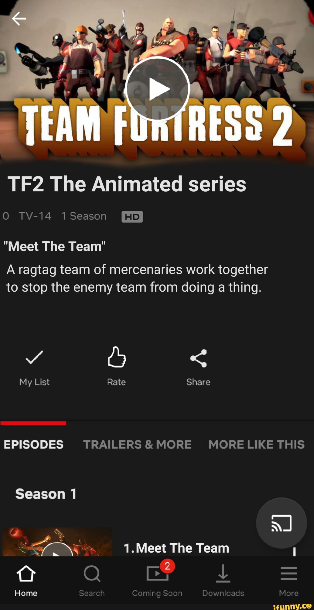 TF2 The Animated series "Meet The Team" A ragtag team of mercenaries ...