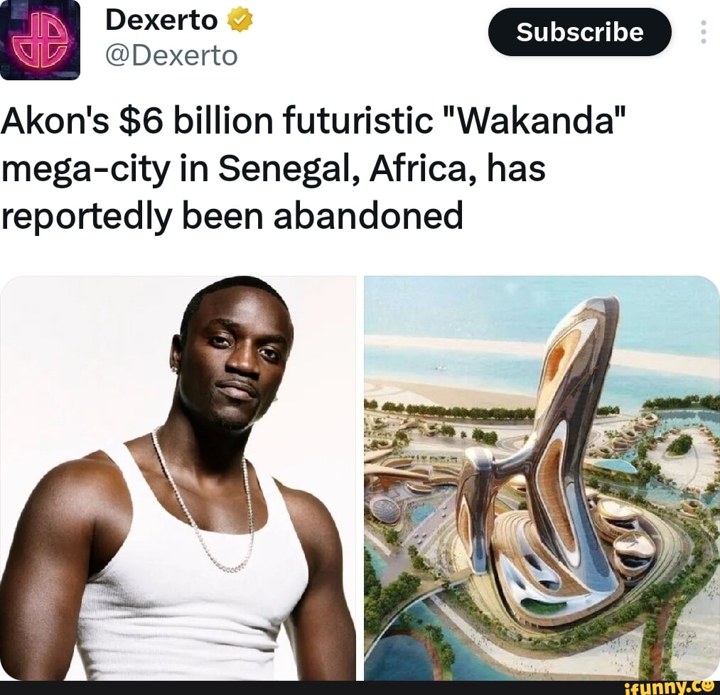 Dexerto @Dexerto Subscribe Akon's $6 billion futuristic "Wakanda" mega ...