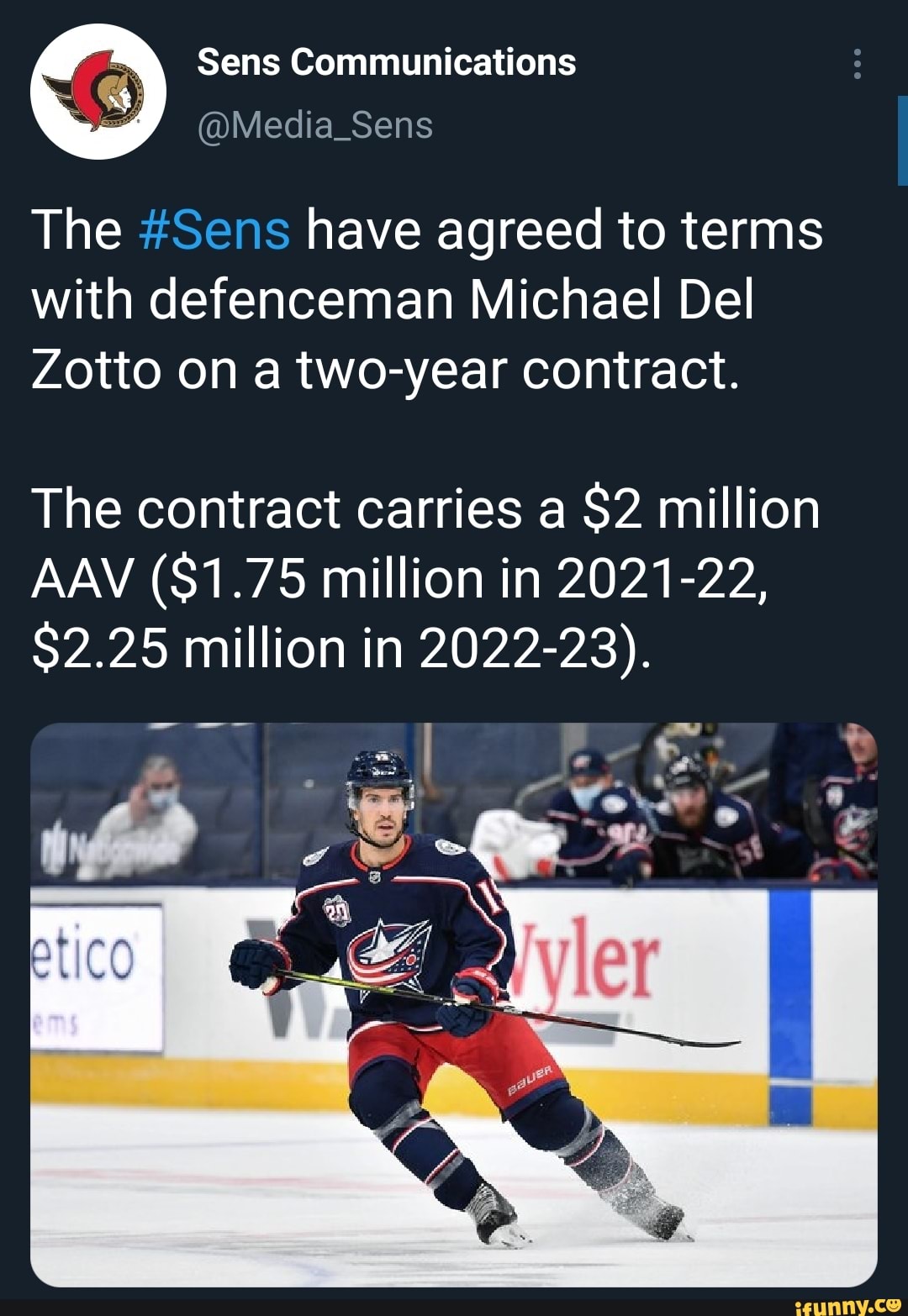 Michael Del Zotto 2022