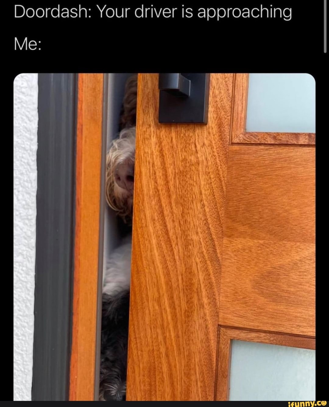 Doordash: Your driver is approaching Me: - iFunny