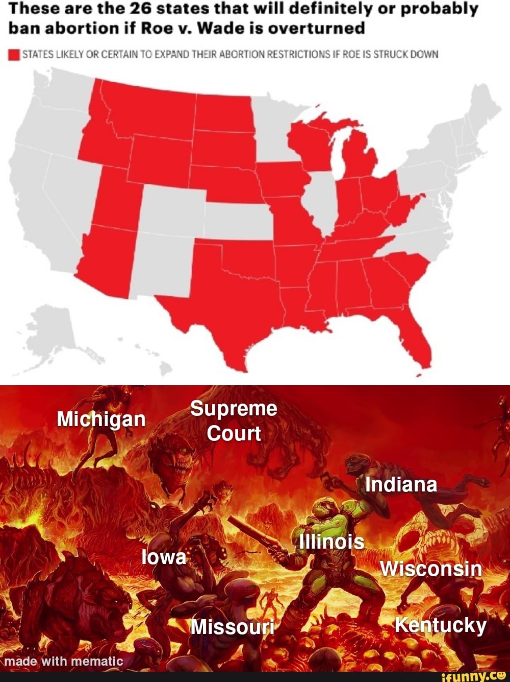 These are the 26 states that will definitely or probably ban abortion ...