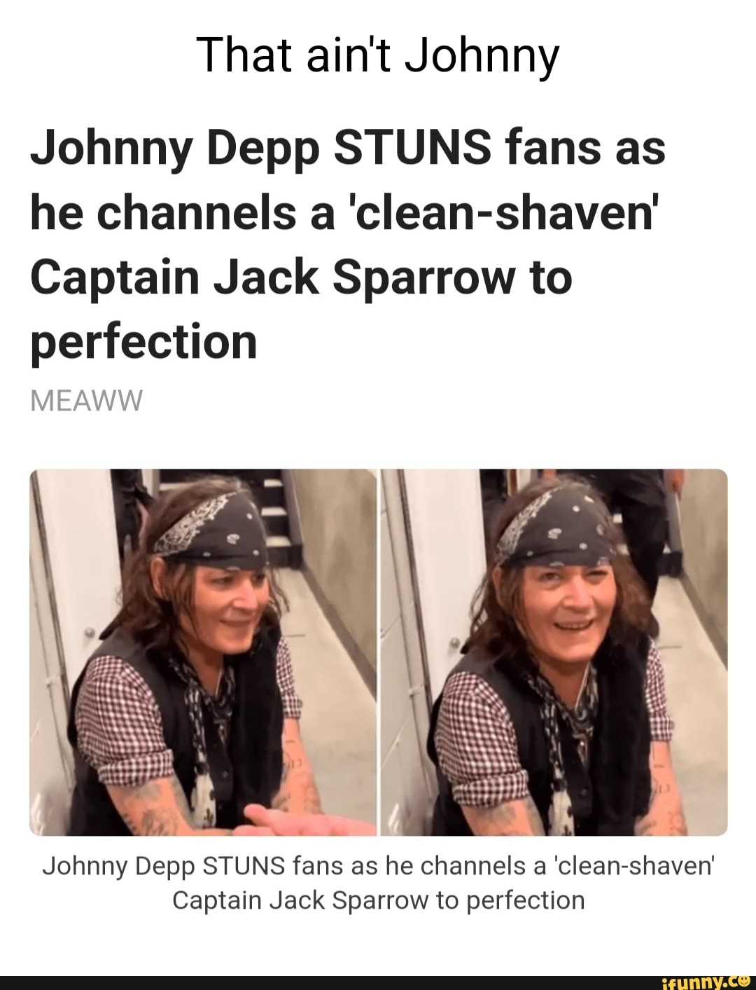 That ain't Johnny Johnny Depp STUNS fans as he channels a 'clean-shaven ...
