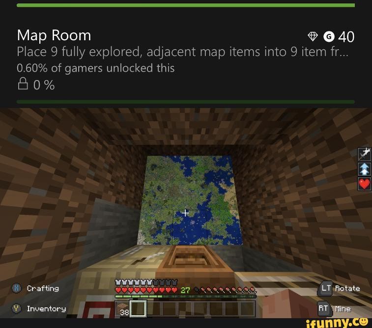 Map Room @40 Place 9 fully explored, adjacent map items into 9 item fr ...