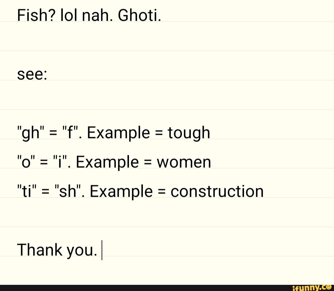 Ghoti memes. Best Collection of funny Ghoti pictures on iFunny
