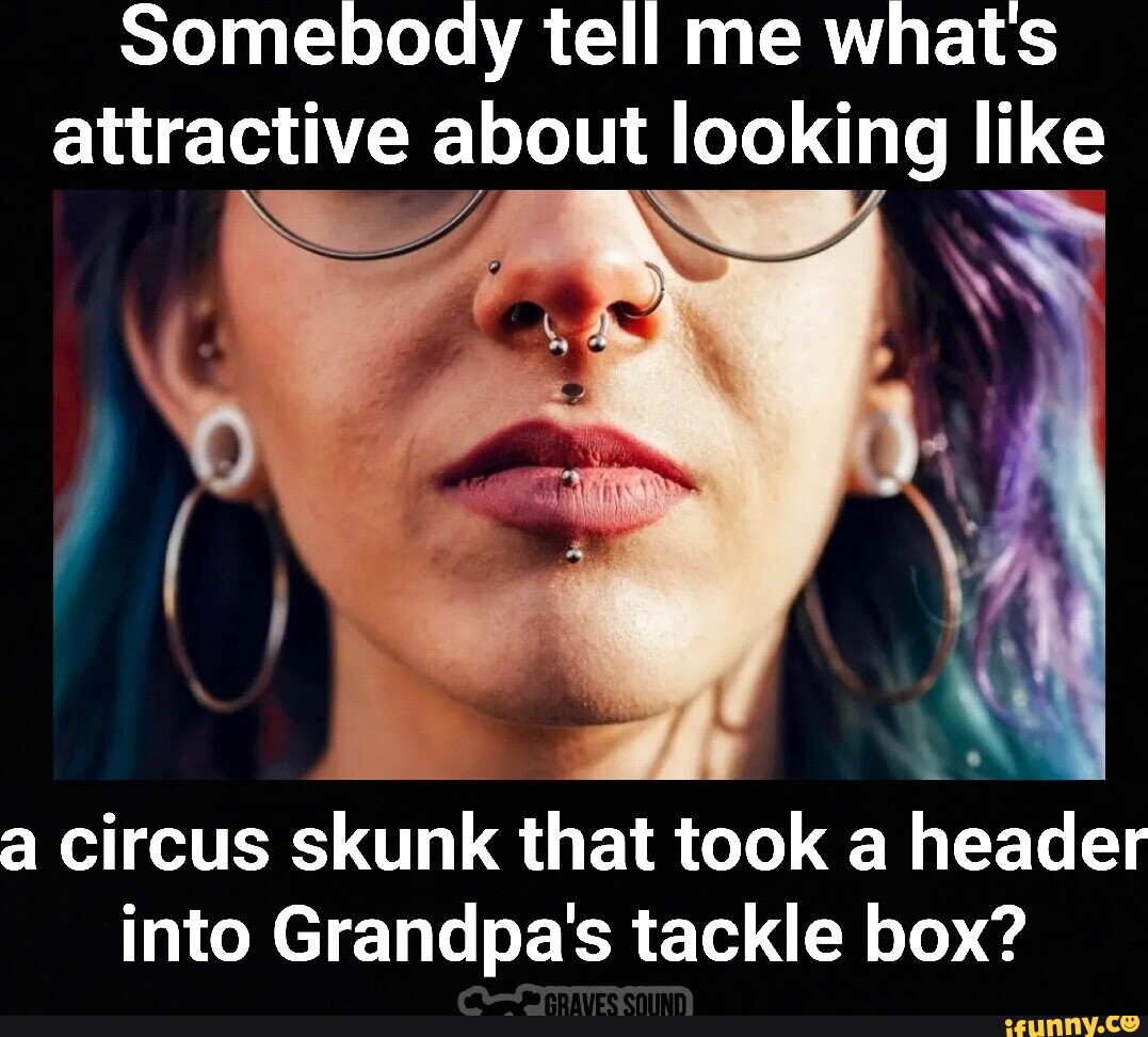 Somebody tell me what's attractive about looking like a circus skunk ...