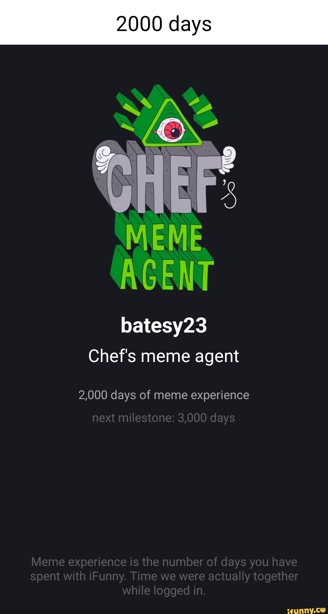 2000 days MEME AGENT Chef's meme agent 2,000 days of meme experience ...