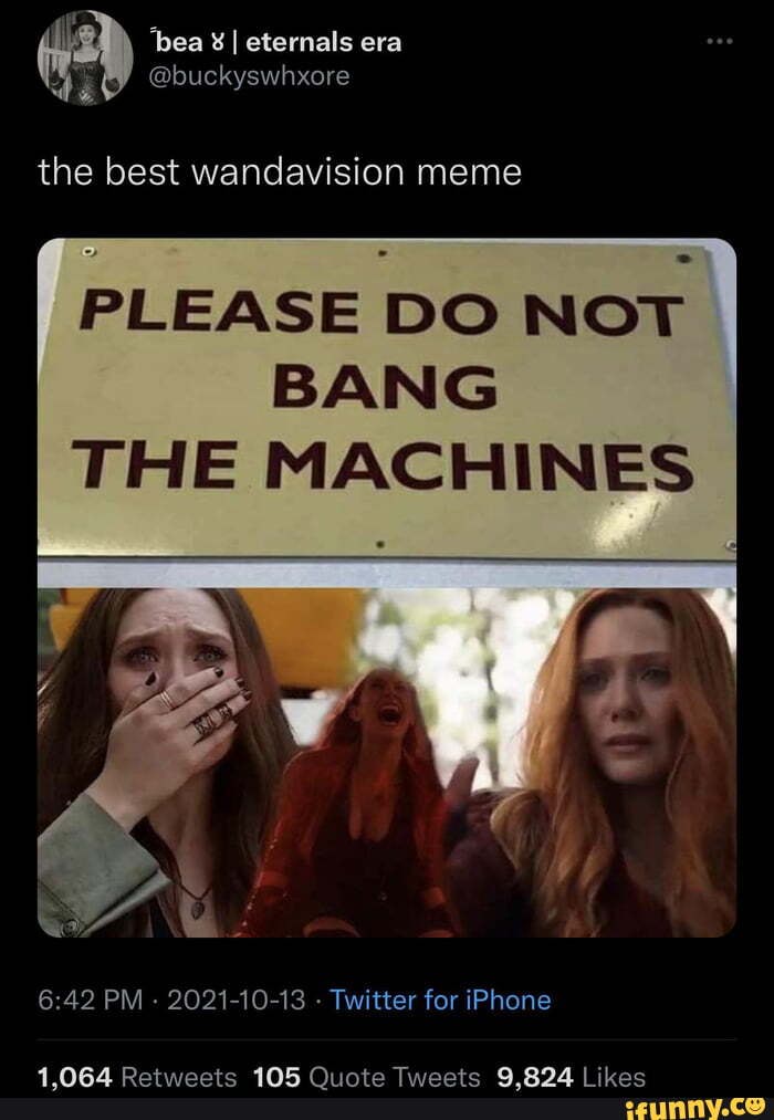 Eternals era @buckyswhxore the best wandavision meme PLEASE DO NOT BANG ...
