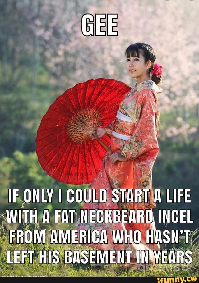 GEE IF ONLY I COULD START A LIFE WITH A FAT NECKBEARD, INCEL FROM ...