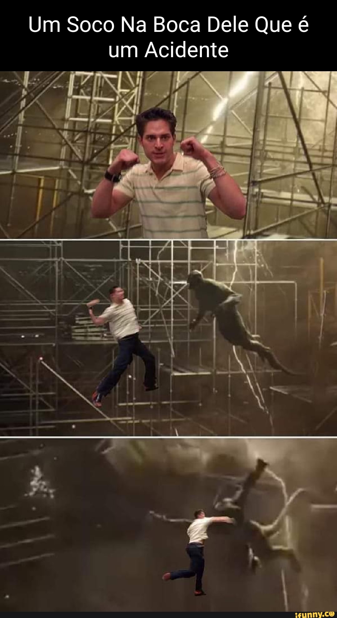 Um Soco Na Boca Dele Que é um Acidente - iFunny