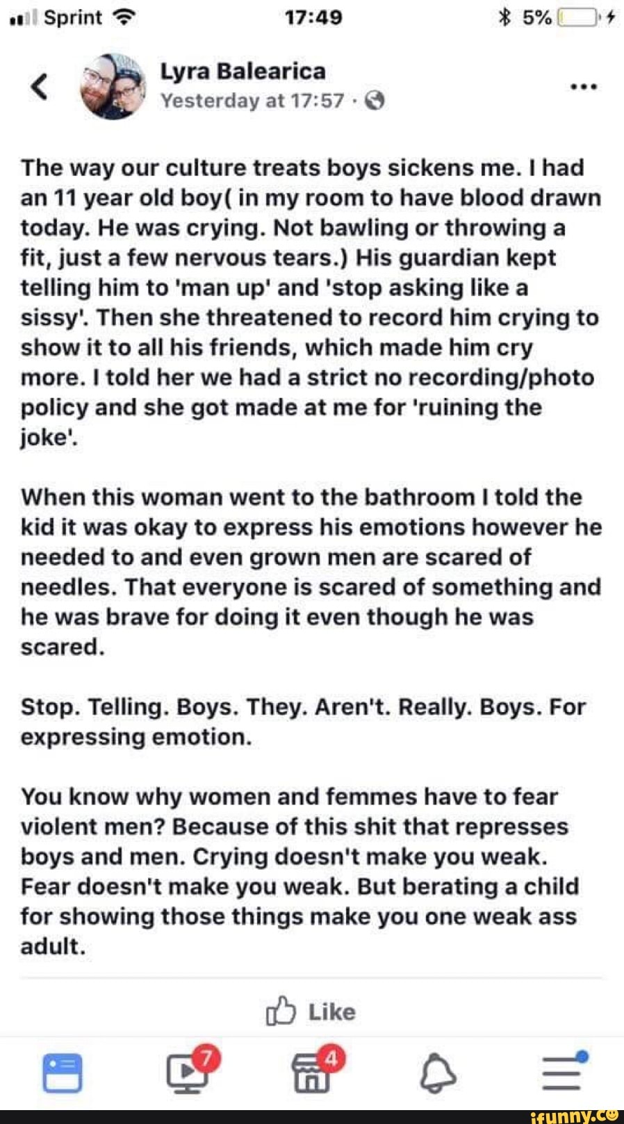 Sprint 17 49 5 7 4 The Way Our Culture Treats Boys Sickens Me