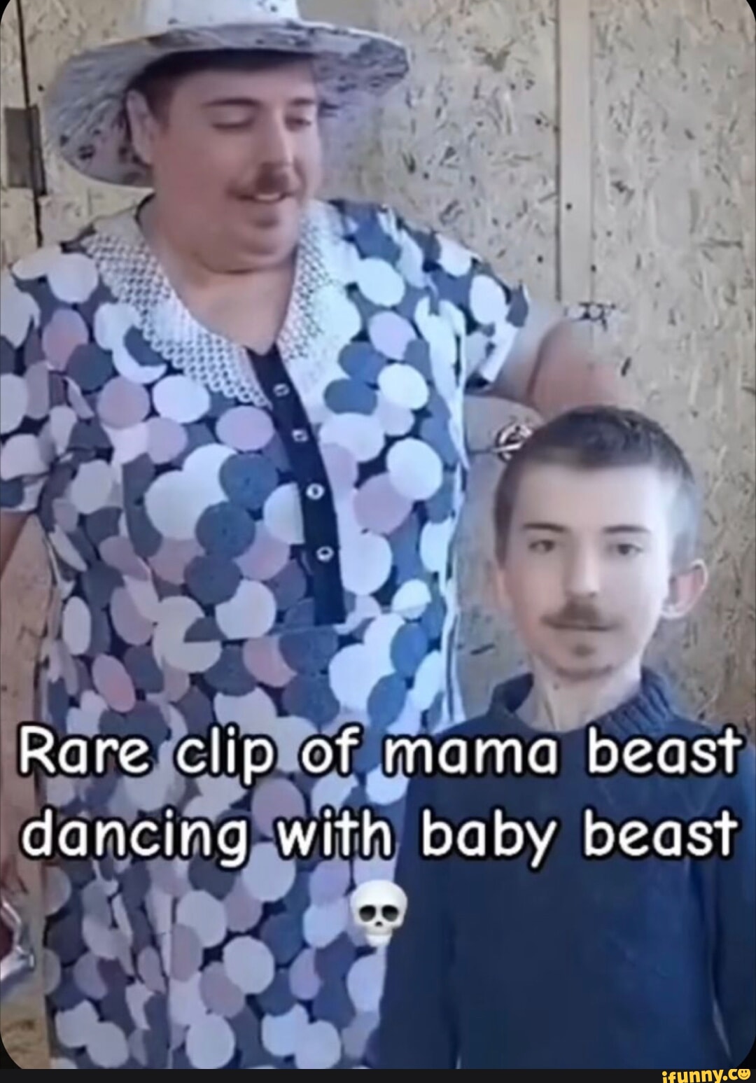 Rare clip of mama beast dancing with baby beast - iFunny