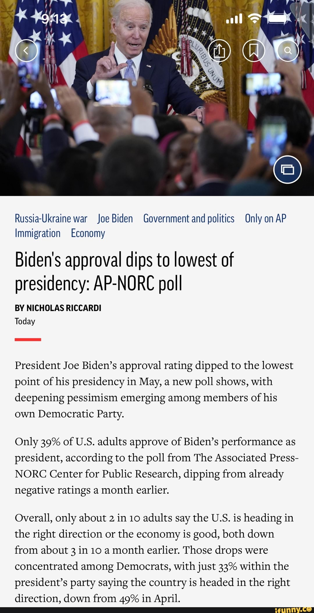 Russia-Ukraine war Joe Biden Government and politics Only on AP ...