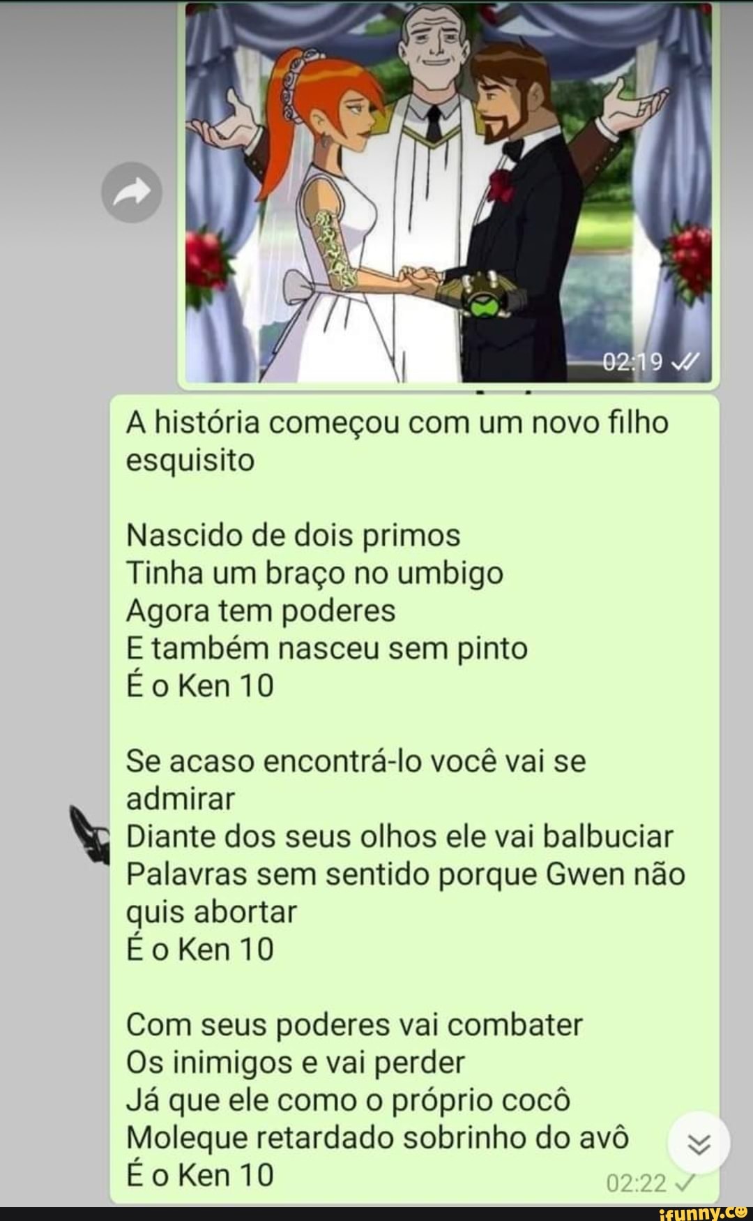 A história começou com um novo filho esquisito Nascido de dois primos ...