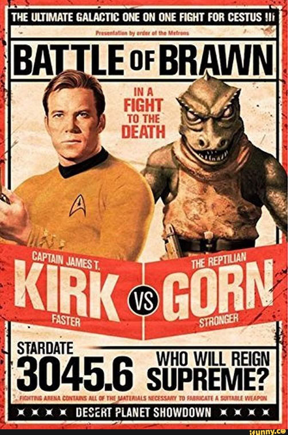 Sci-Fi Sunday - THE ULTIMATE GALACTIC ONE ON ONE FIGHT FOR CESTUS THE ...