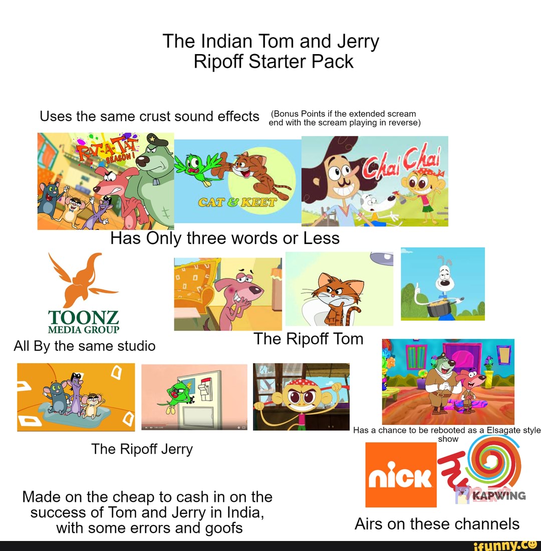 The Indian Tom and Jerry Ripoff Starter Pack end with the scream ...