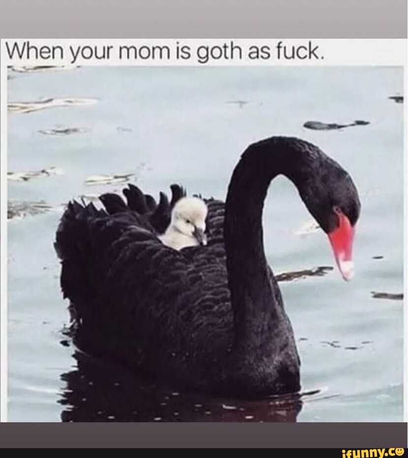 'When your mom is goth as fuck. - iFunny