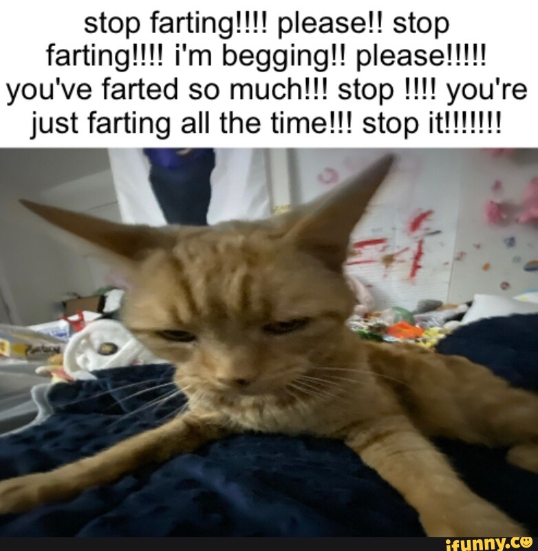 Stop farting!!! please!! stop you've farted so muchill! stop you're ...