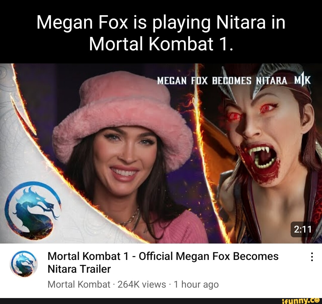 Megan Fox is playing Nitara in Mortal Kombat 1. MEGAN FOX BEWIMES ...