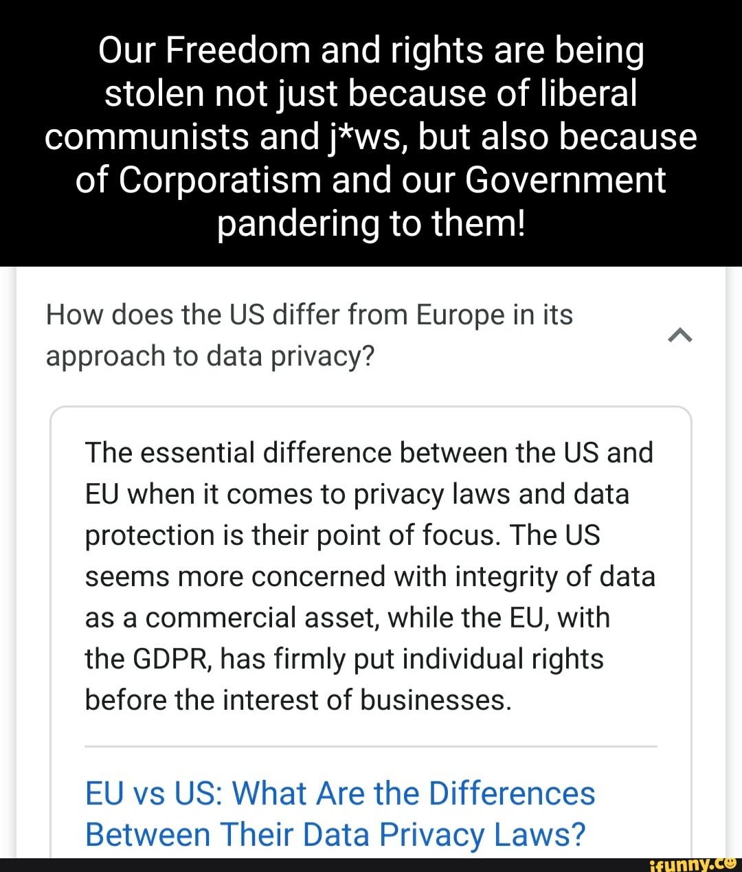 Our Freedom and rights are being stolen not just because of liberal ...