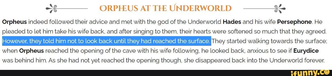 Orpheus memes. Best Collection of funny Orpheus pictures on iFunny