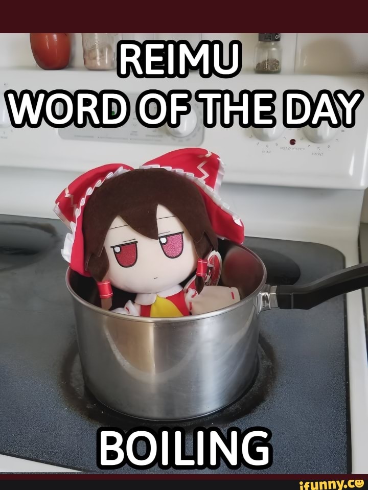 REIMU WORD OF THE DAY BOILING - iFunny