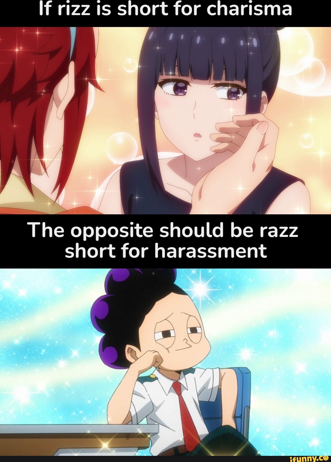 If rizz is short for charisma The opposite should be razz short for ...